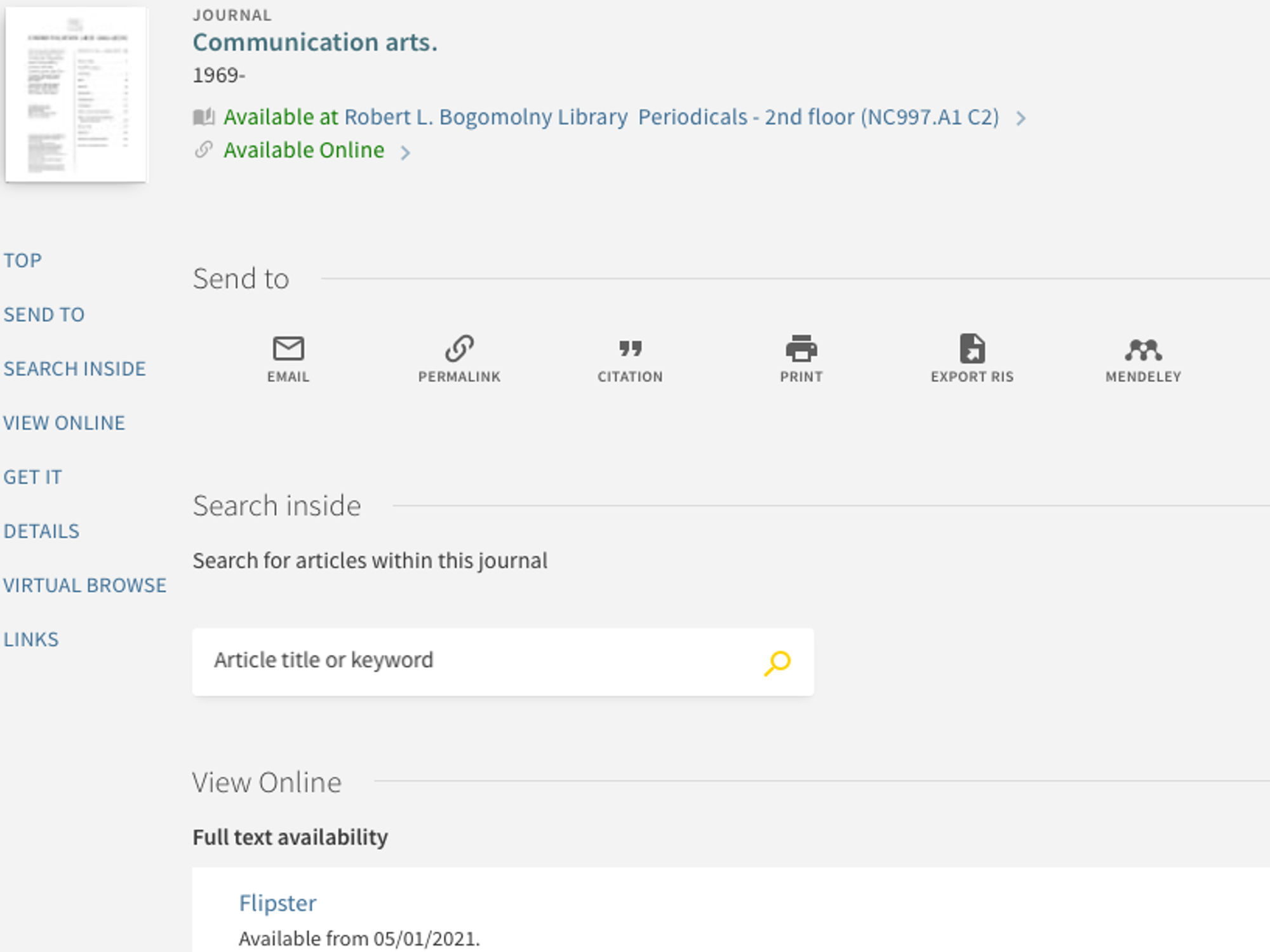 Page TitleFave Rave: COMMUNICATION ARTS via FLIPSTER